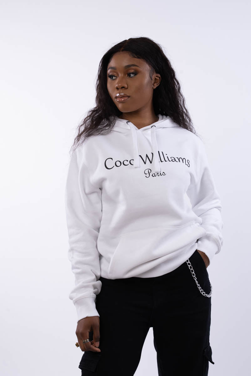 Coco Williams Paris | Sweat à capuche blanc - Coco Williams